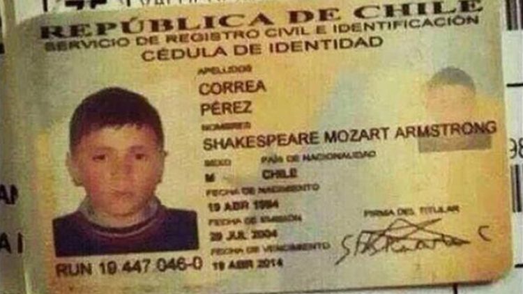 Los nombres de personas más raros que hayas visto jamás - Sabelo